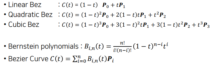 [Python]Spline(곡선)_Parametric Curves - Hermite, Bezier | BH_Note